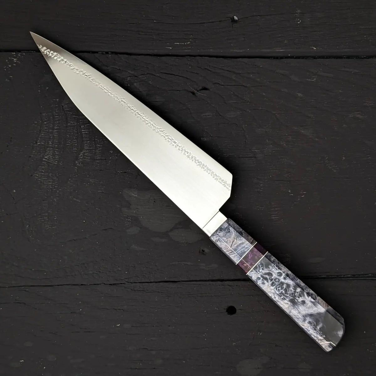 Textured Chef's Knife – Sam Goldbroch Sharp Co.